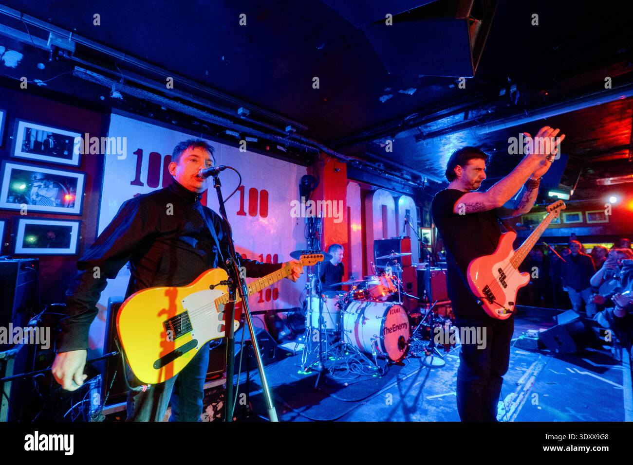 London, UK, 4 March, 2026. The Enemy in concert. Pictured left to right ...