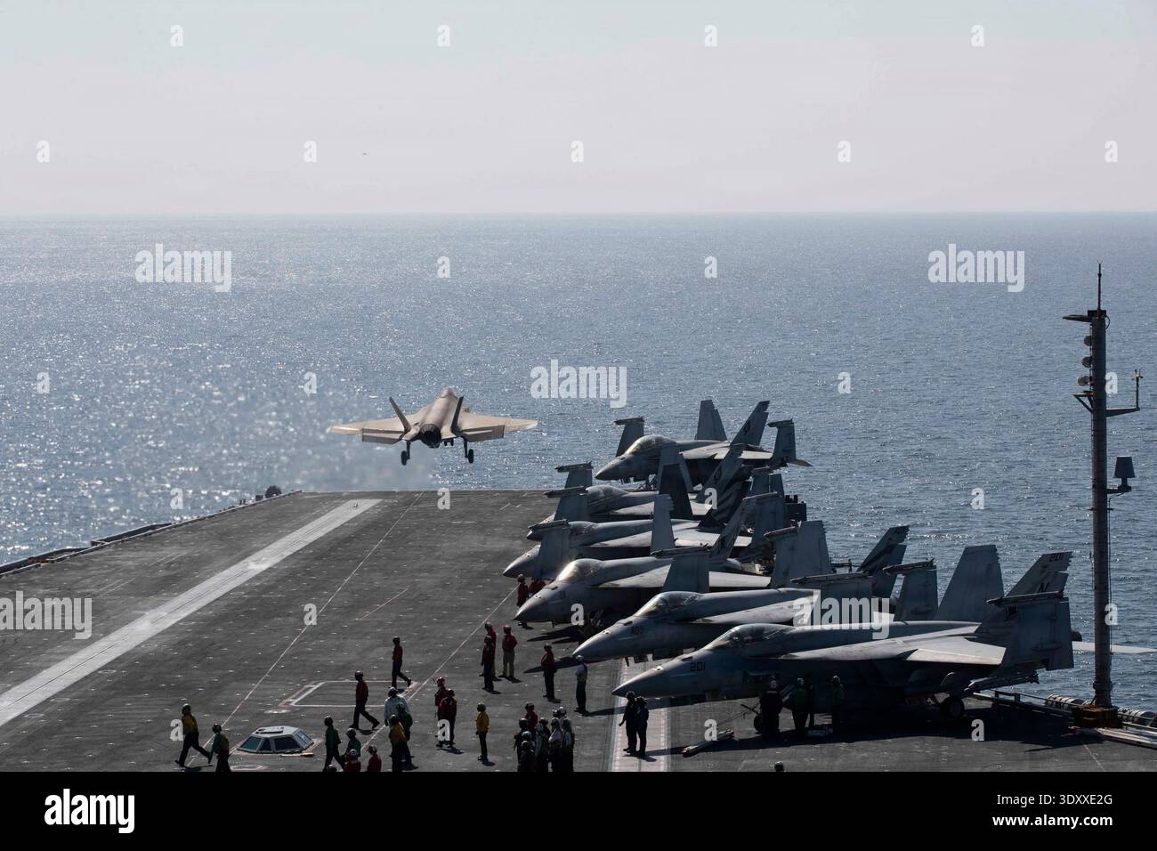An F-35C Lightning II, attached to Marine Fighter Attack Squadron (VMFA ...