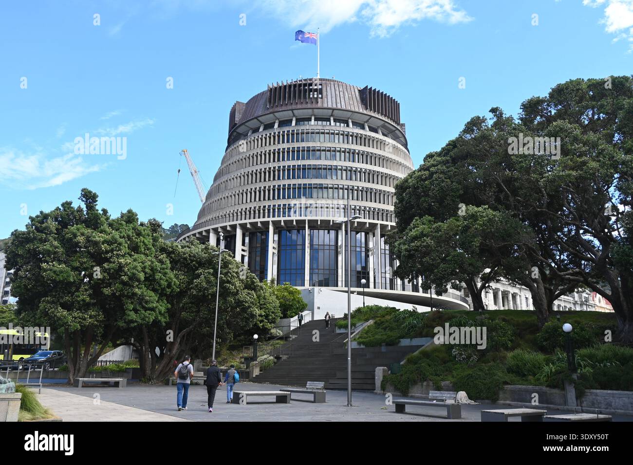 A general view of the Beehive executive building in Wellington, New ...