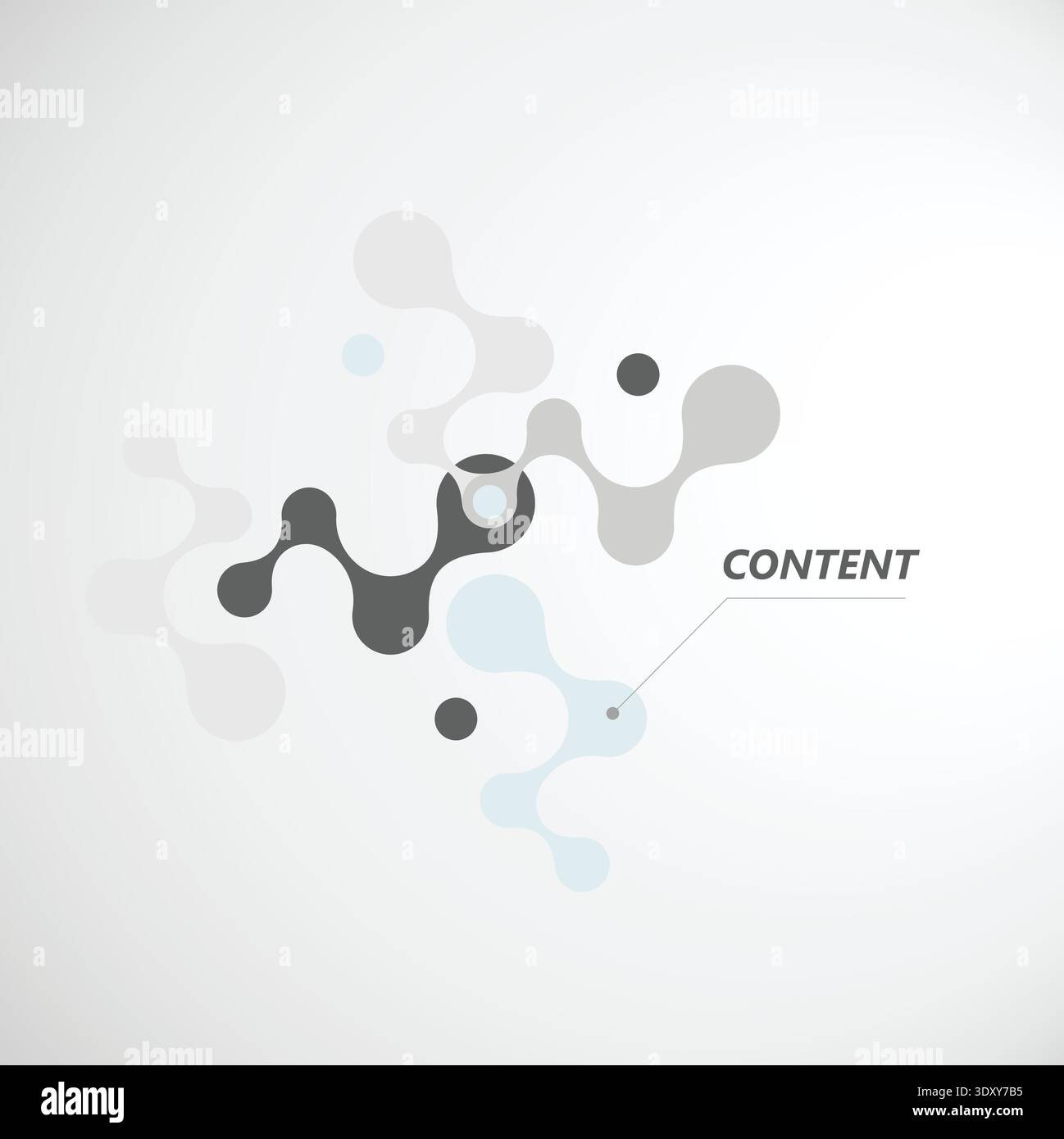 Connected Forms: Elegant Background for Digital Interfaces. Vector ...
