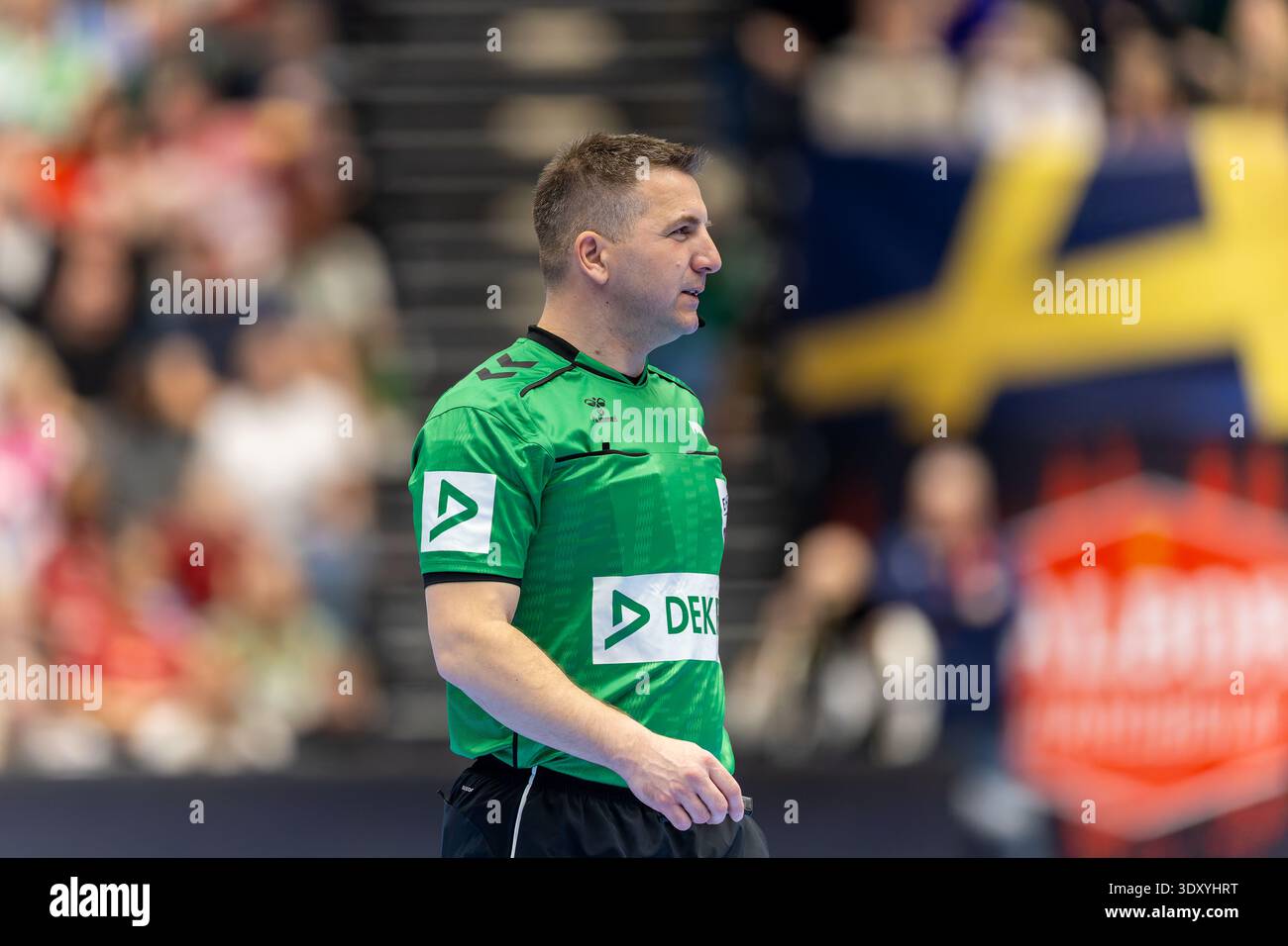 Aalborg, Denmark. 04th Mar, 2026. Referee Ivan Pavicevic seen during ...