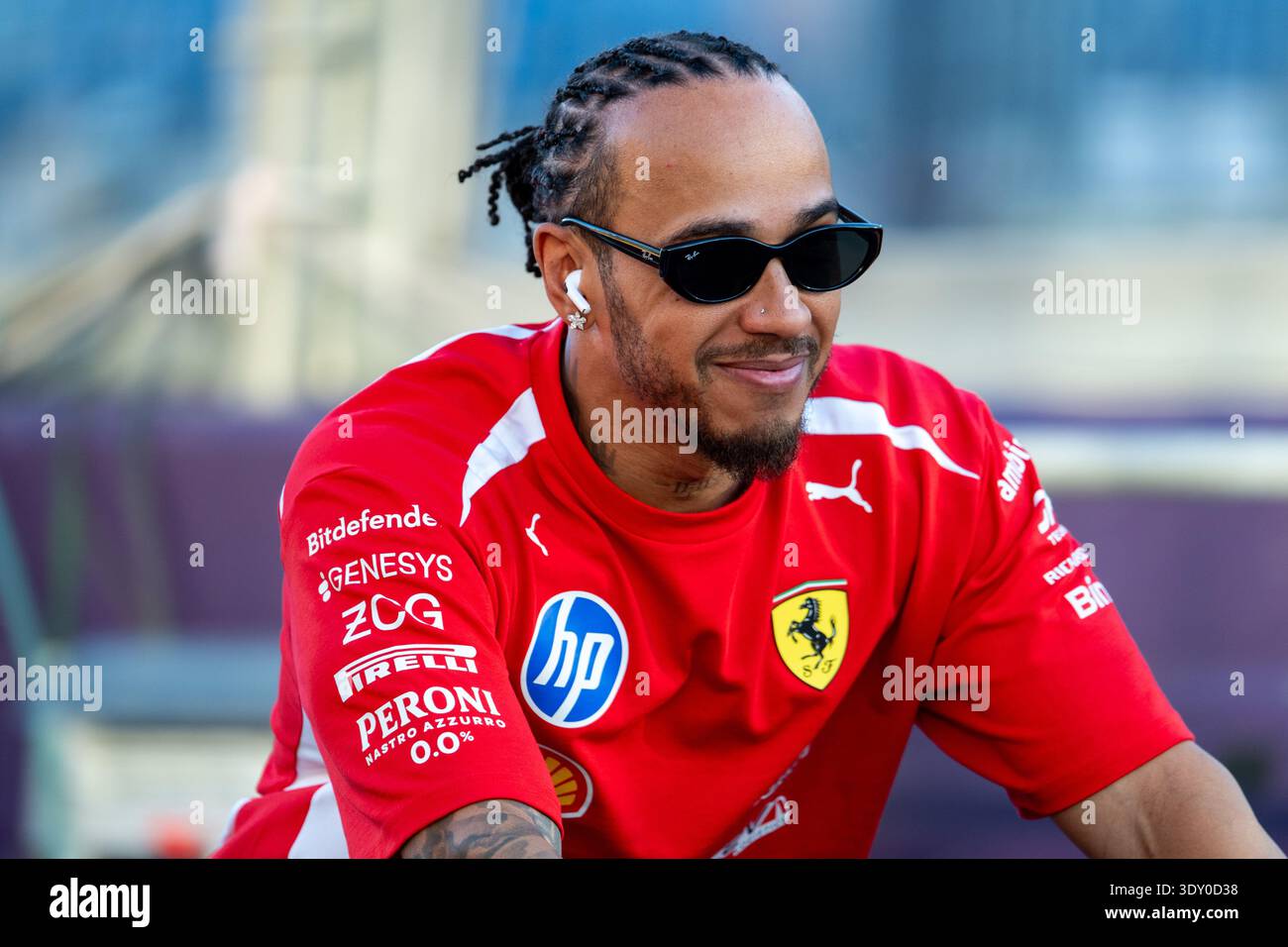 Lewis Hamilton (Scuderia Ferrari HP, Großbritannien, #44) auf dem ...
