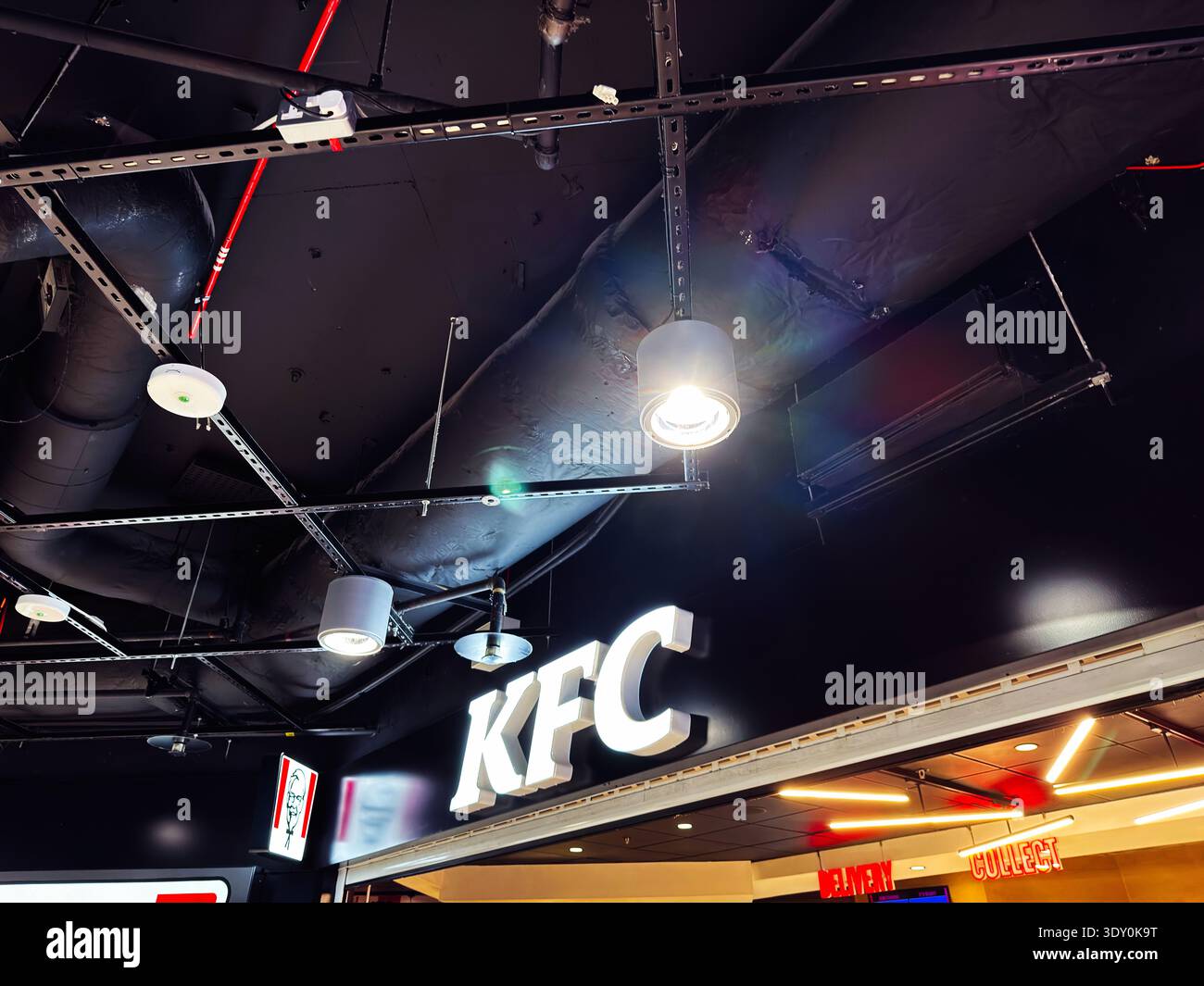 Kfc restaurant fast food inside interior hi-res stock photography and ...