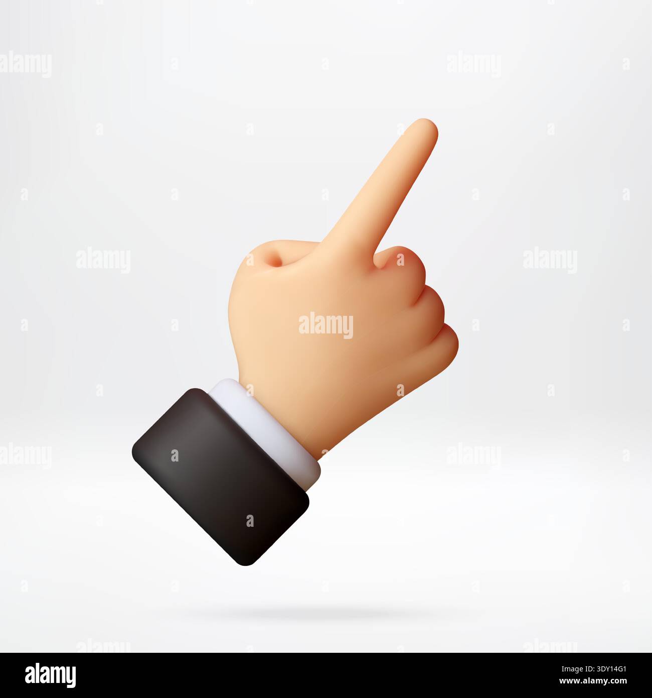 Finger pointing on screen Stock Vector Images - Alamy