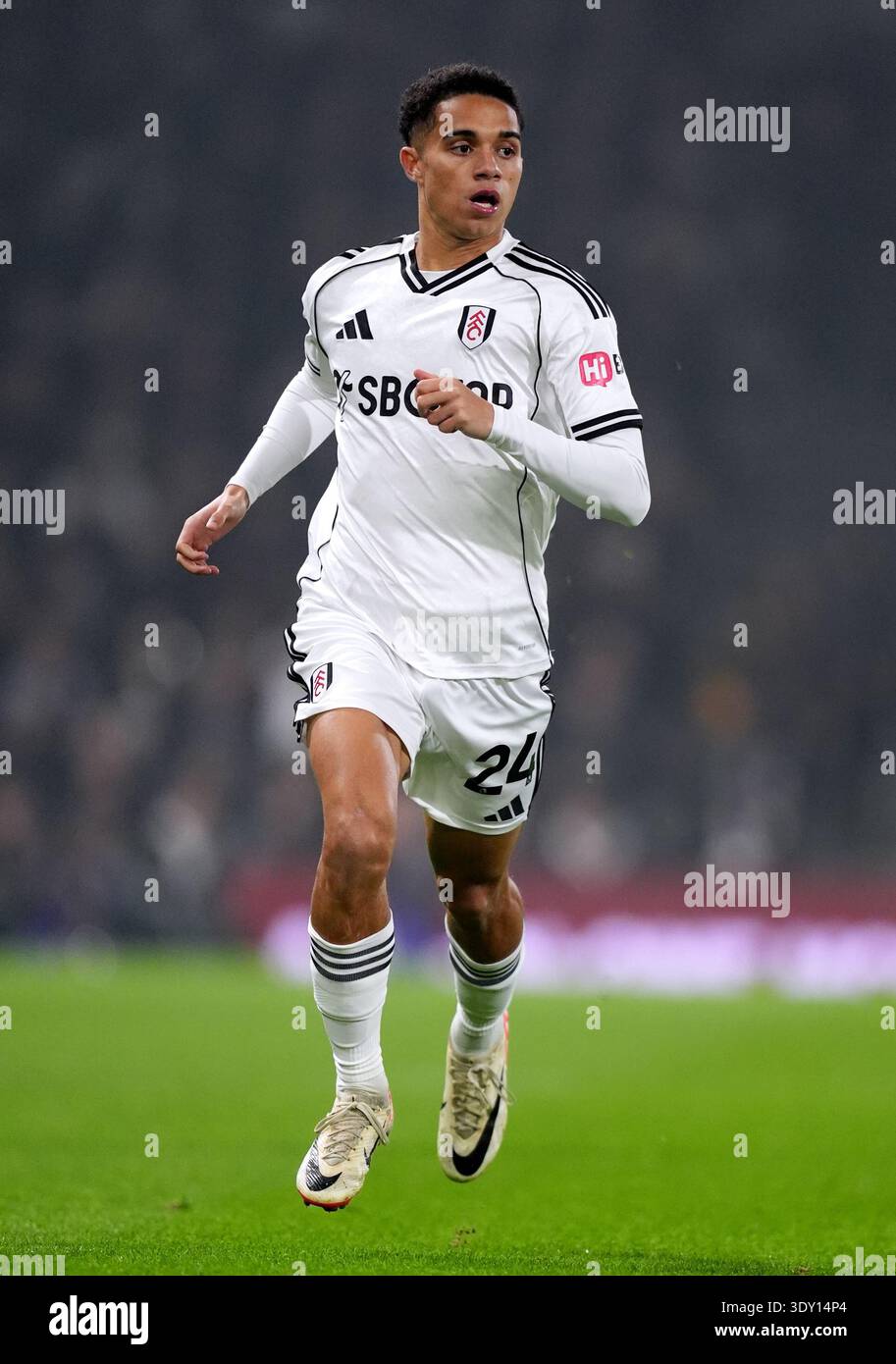 Fulham’s Joshua King during the Premier League match at Craven Cottage ...