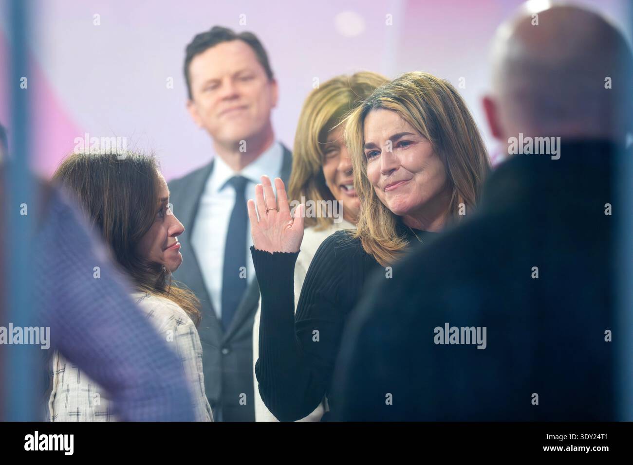 Savannah Guthrie visits the Today show at Rockefeller Plaza on Thursday ...