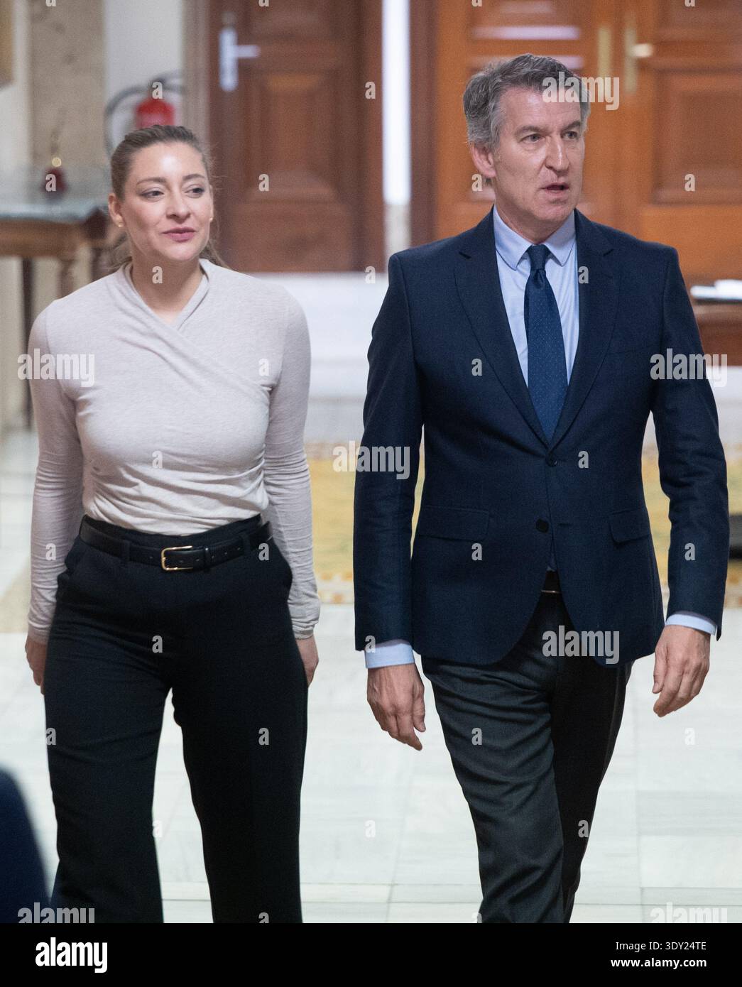 The PP spokeswoman in Congress, Ester Muñoz, and the PP president ...