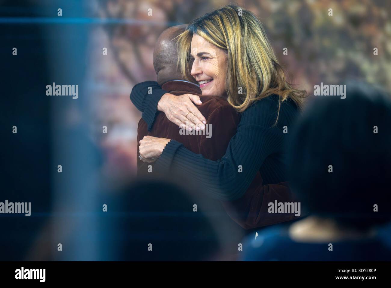 Savannah Guthrie hugs Al Roker during a visit to the Today show at ...