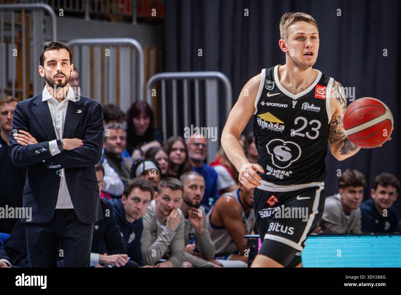 #23 Krists Ozers of Valmiera Glass Via and the coach of Dziki Warszawa ...
