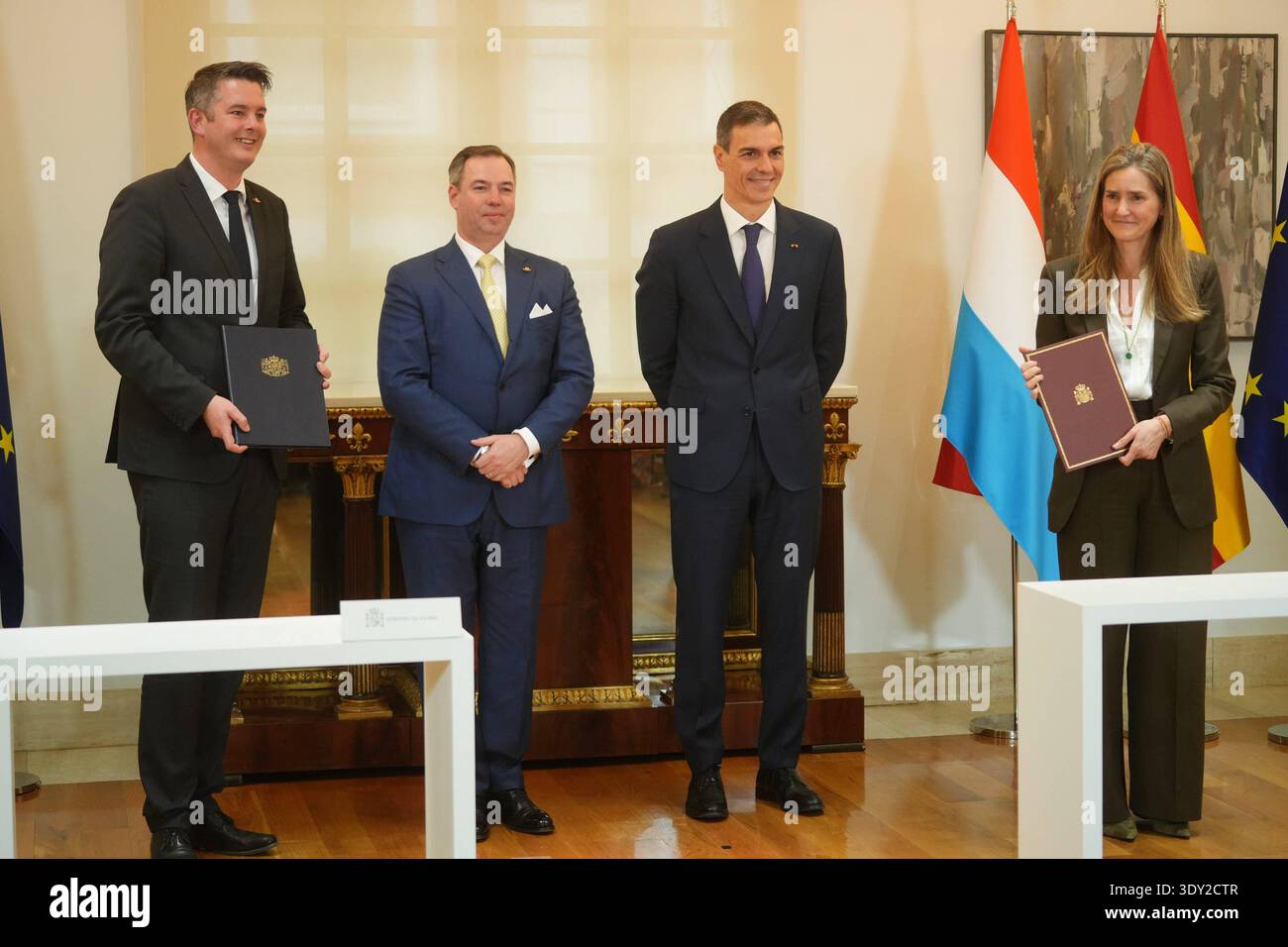 President Pedro Sanchez receives the Grand Duke of Luxembourg at ...