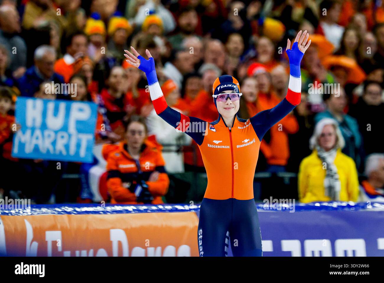 Marrit Fledderus of the Netherlands wave before competing on the Women ...