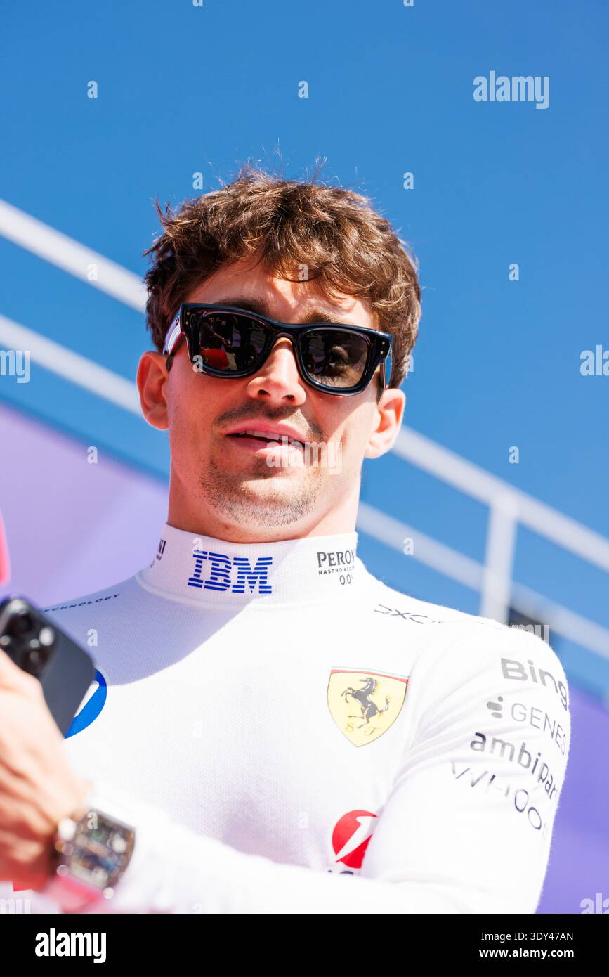 Charles Leclerc of Monaco and the Scuderia Ferrari HP Team in the ...