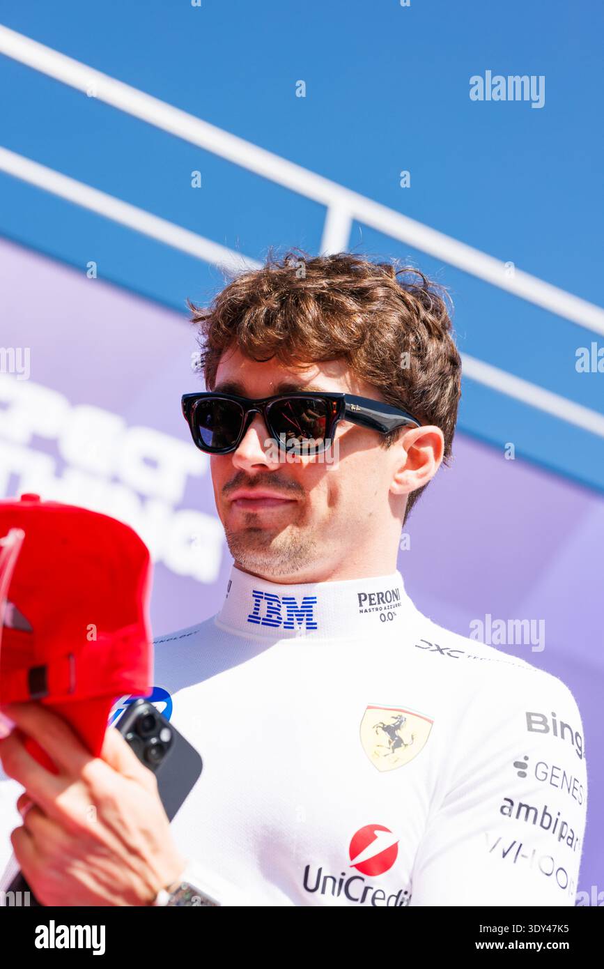 Charles Leclerc of Monaco and the Scuderia Ferrari HP Team in the ...