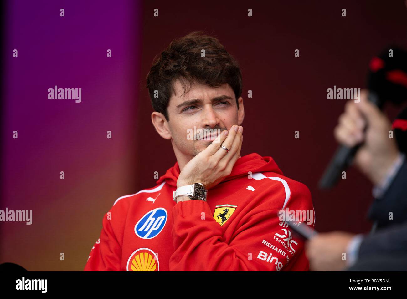 Melbourne, Australia. 06th Mar, 2026. Ferrari Charles Leclerc before ...