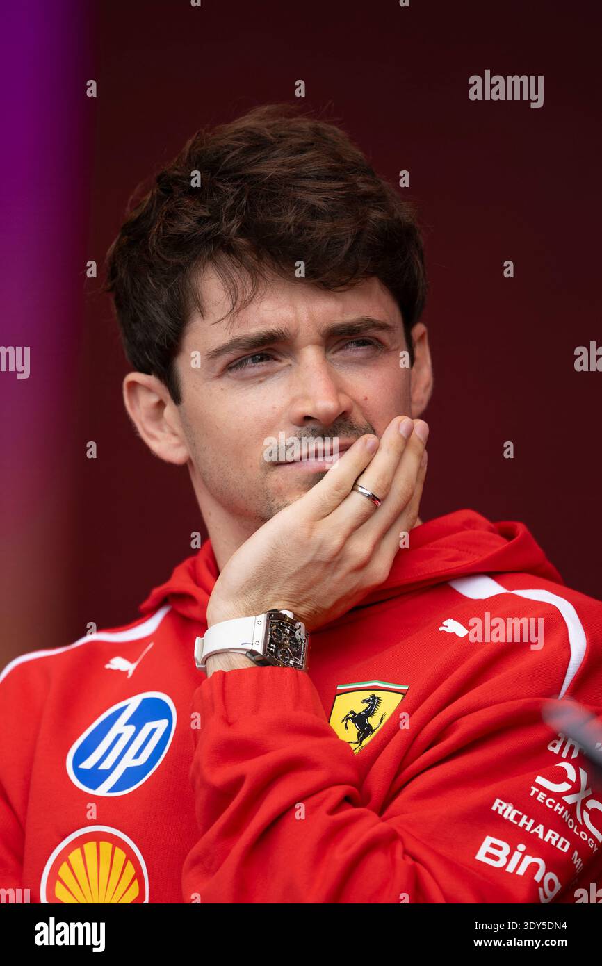 Melbourne, Australia. 06th Mar, 2026. Ferrari Charles Leclerc before ...