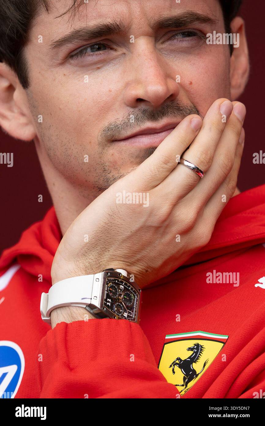 Melbourne, Australia. 06th Mar, 2026. Ferrari Charles Leclerc before ...
