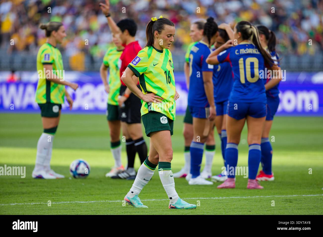 Hayley Raso of Australia looks on during the AFC Women's Asian Cup ...