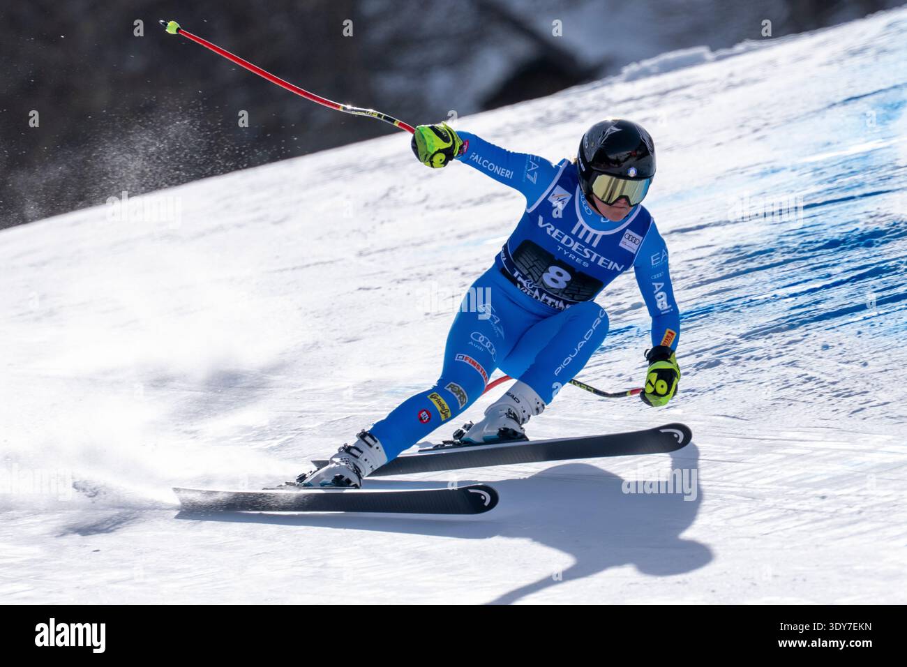 Val di Fassa, Italy, 6 March 2026. Laura Pirovano (Italy) competing in ...