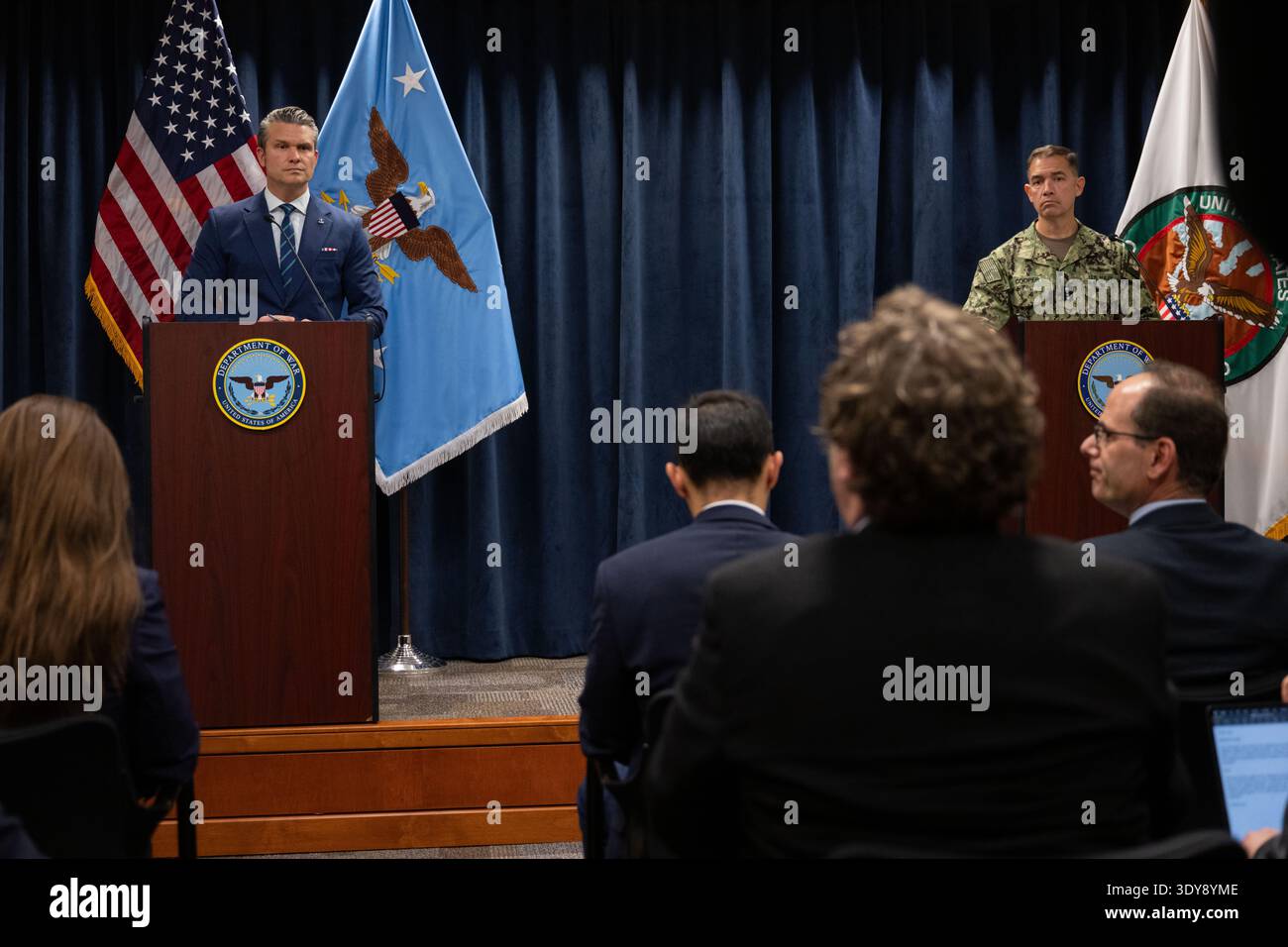 Secretary of War Pete Hegseth and U.S. Central Command Commander U.S ...
