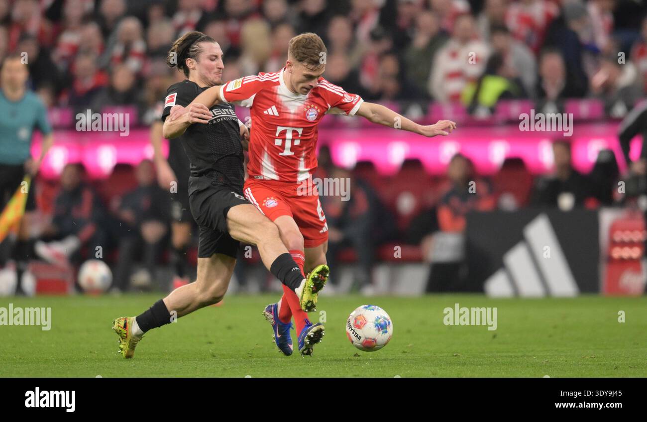from left: Rocco Reitz, Joshua Kimmich (Bayern) Munich, March 6, 2026 ...