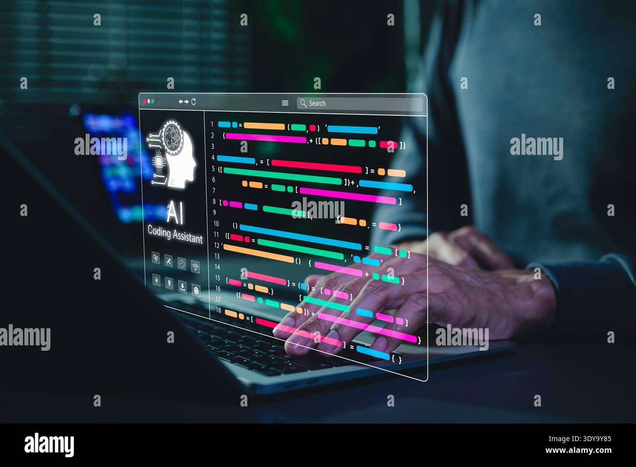 Ai coding assistant software hi-res stock photography and images - Alamy