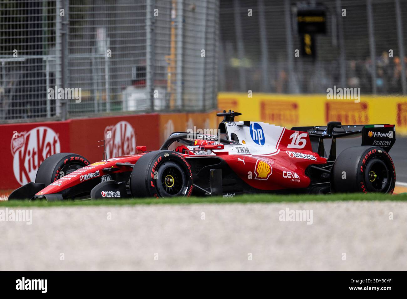 16 Charles Leclerc (Ferrari) during the third and last practice session ...