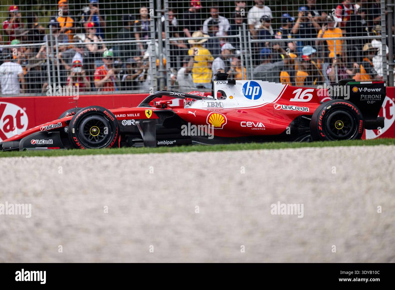 16 Charles Leclerc (Ferrari) during the third and last practice session ...