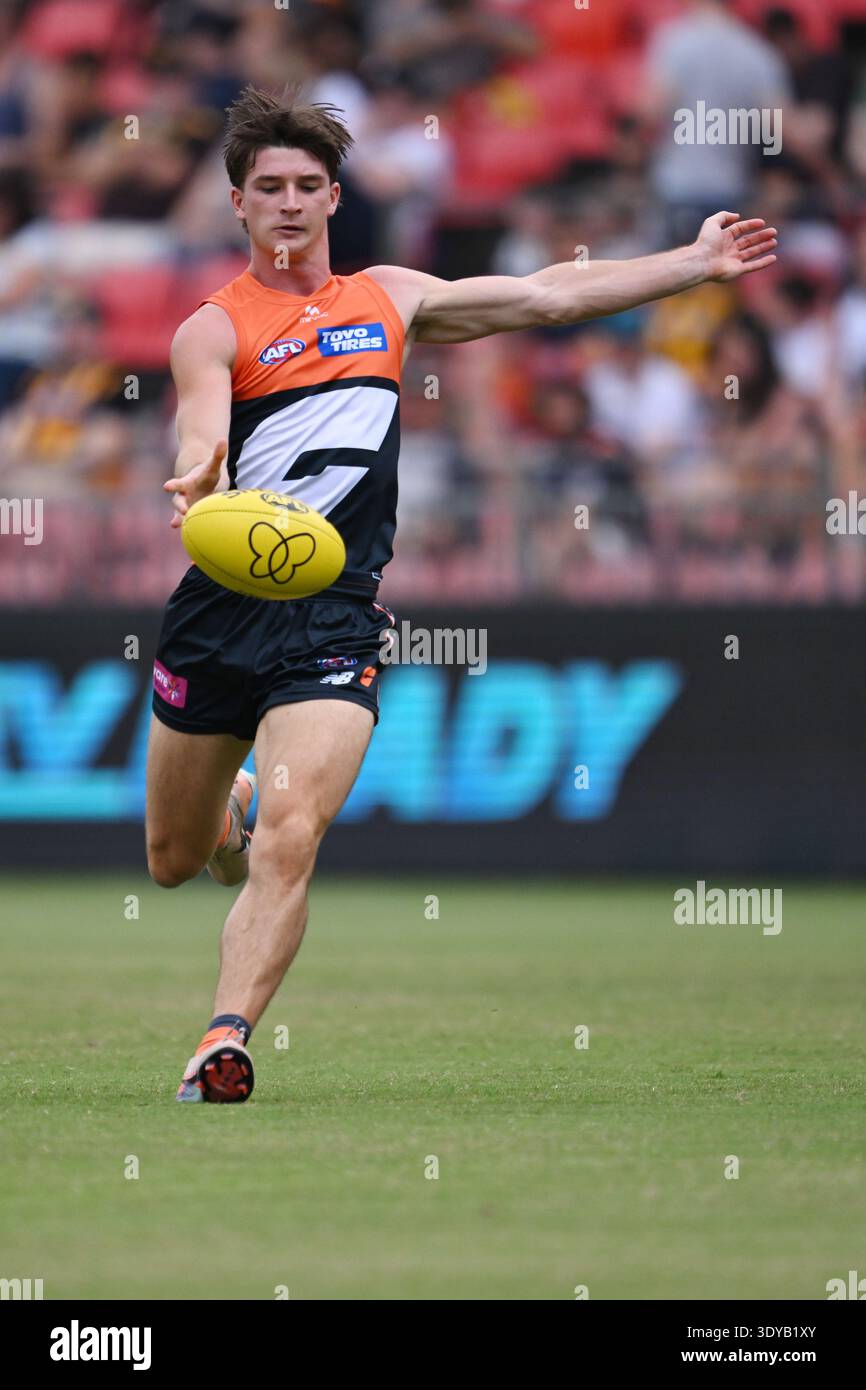 Phoenix Gothard of the Giants during the AFL Opening Round match ...