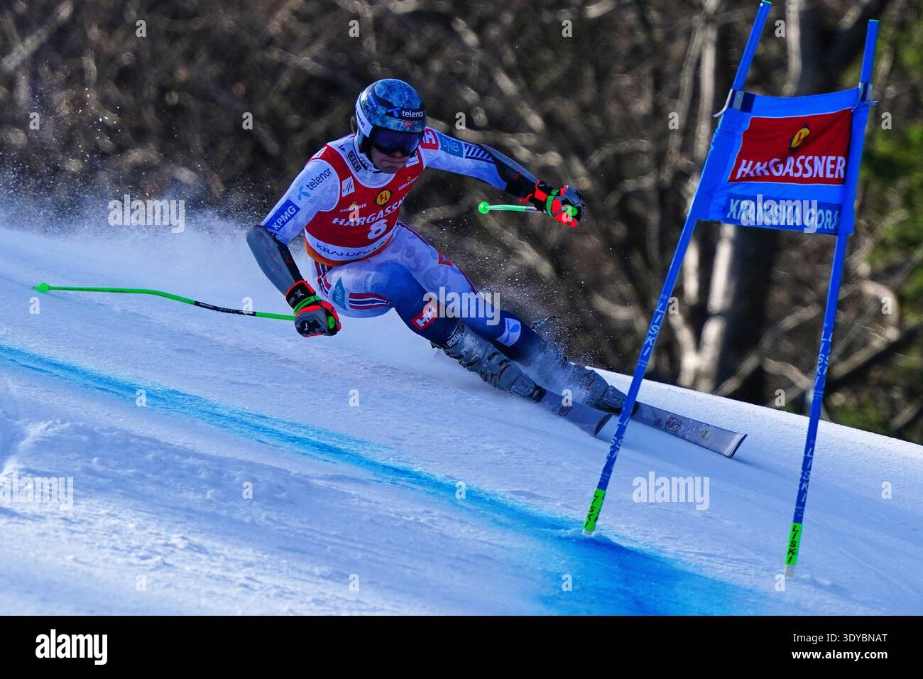 Norway's Timon Haugan competes during an alpine ski, men's World Cup ...
