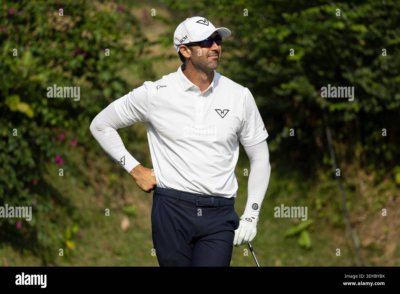 Cameron Tringale of HyFlyers GC looks on during the third round of HSBC ...