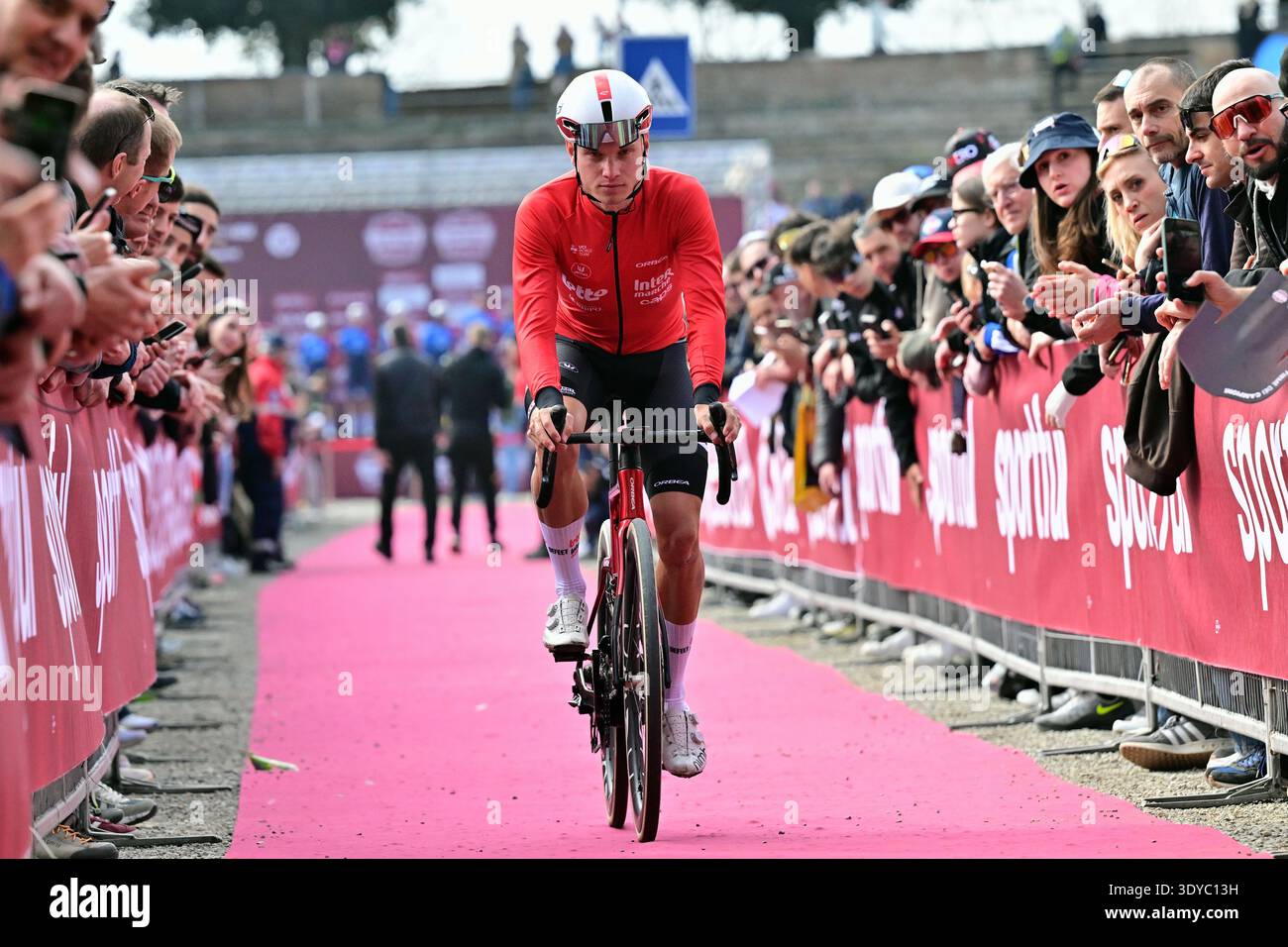Belgian Lennert Van Eetvelt of Lotto Intermarche pictured at the start ...