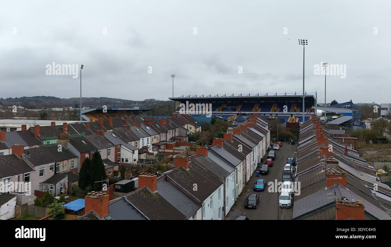 A view taken from a done camera above the stadium before the Emirates ...