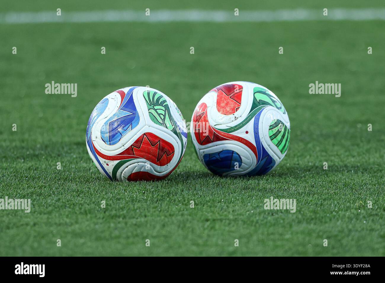 Vicenza, Italy. 07th, March 2026. Official match balls seen at the ...