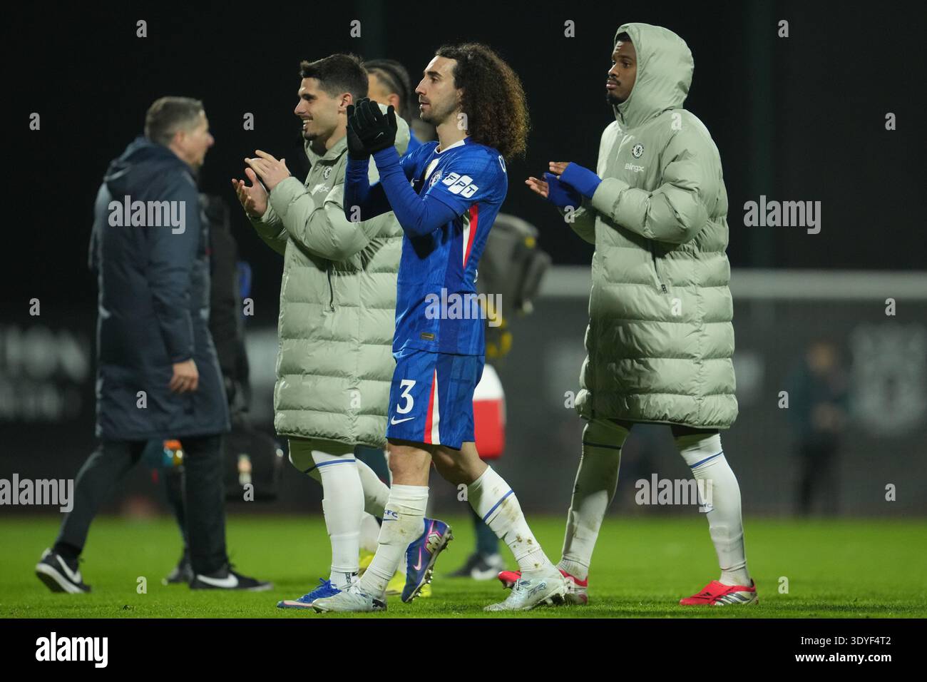 Chelsea players walk off the pitch after the fifth round FA Cup soccer ...
