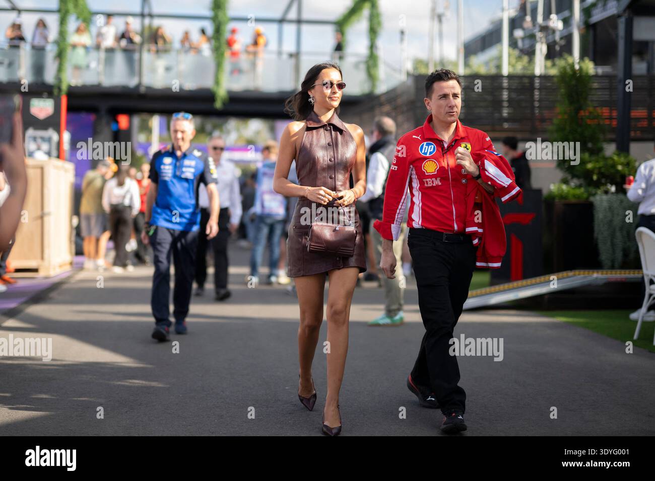 Alexandra Saint Mleux , 16 Charles Leclerc (Ferrari) wife during the ...