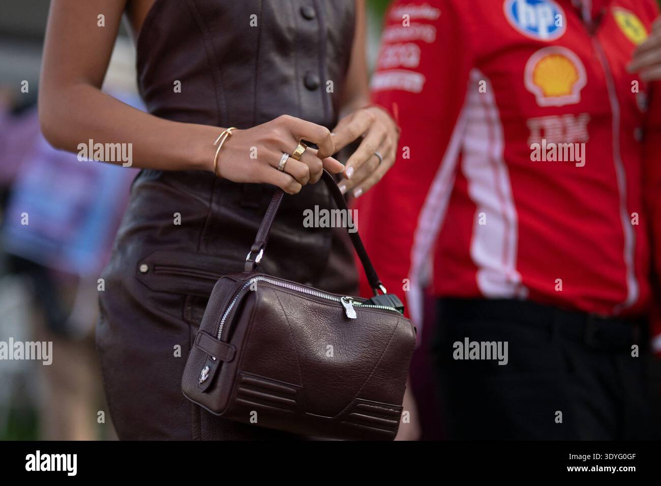 Alexandra Saint Mleux , 16 Charles Leclerc (Ferrari) wife during the ...