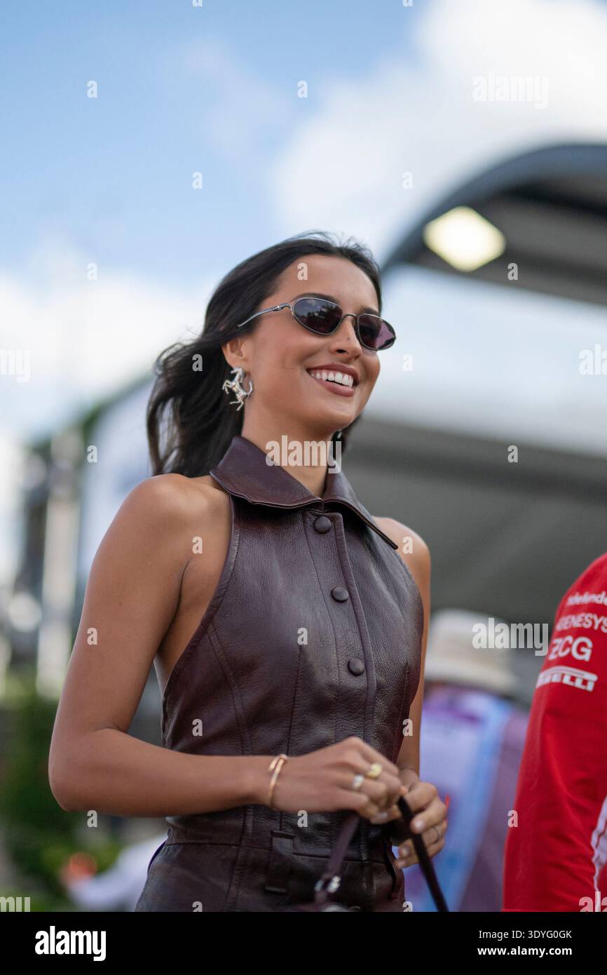 Alexandra Saint Mleux , 16 Charles Leclerc (Ferrari) wife during the ...