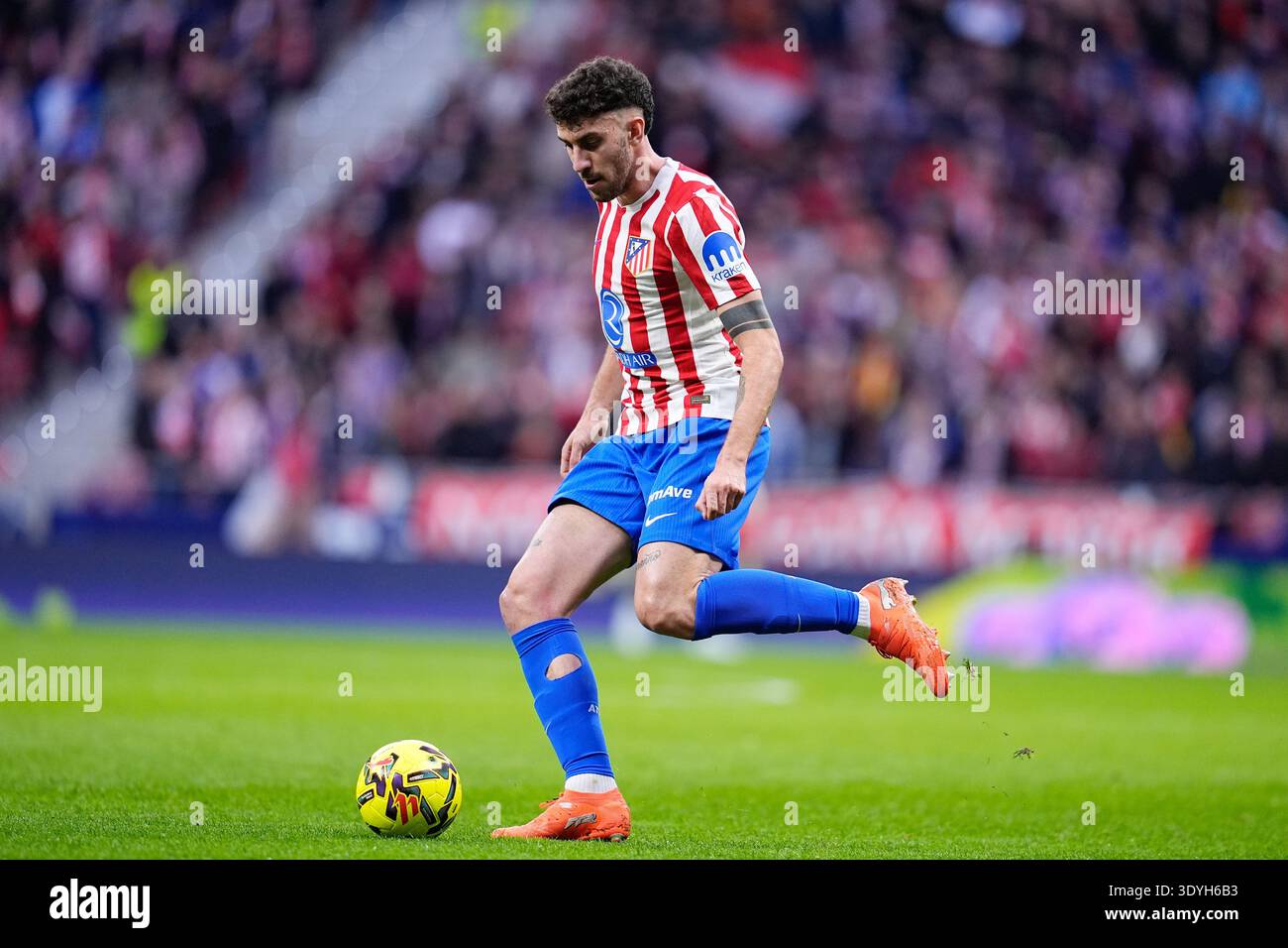 Matteo Ruggeri of Atletico de Madrid during the Spanish championship ...