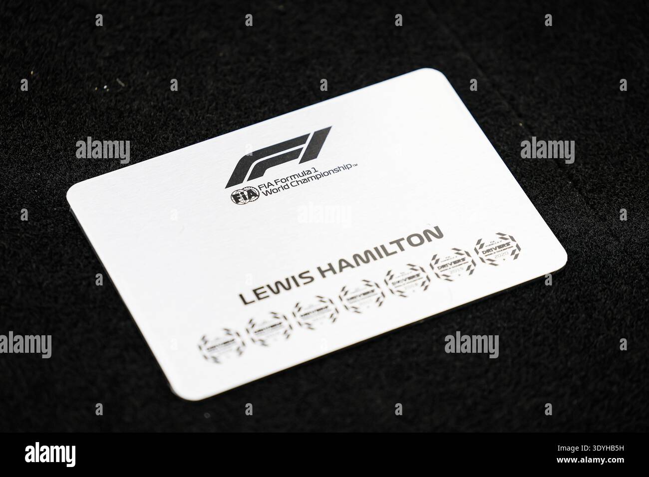 FIA Plate for national anthem during the Formula 1 Qatar Airways ...