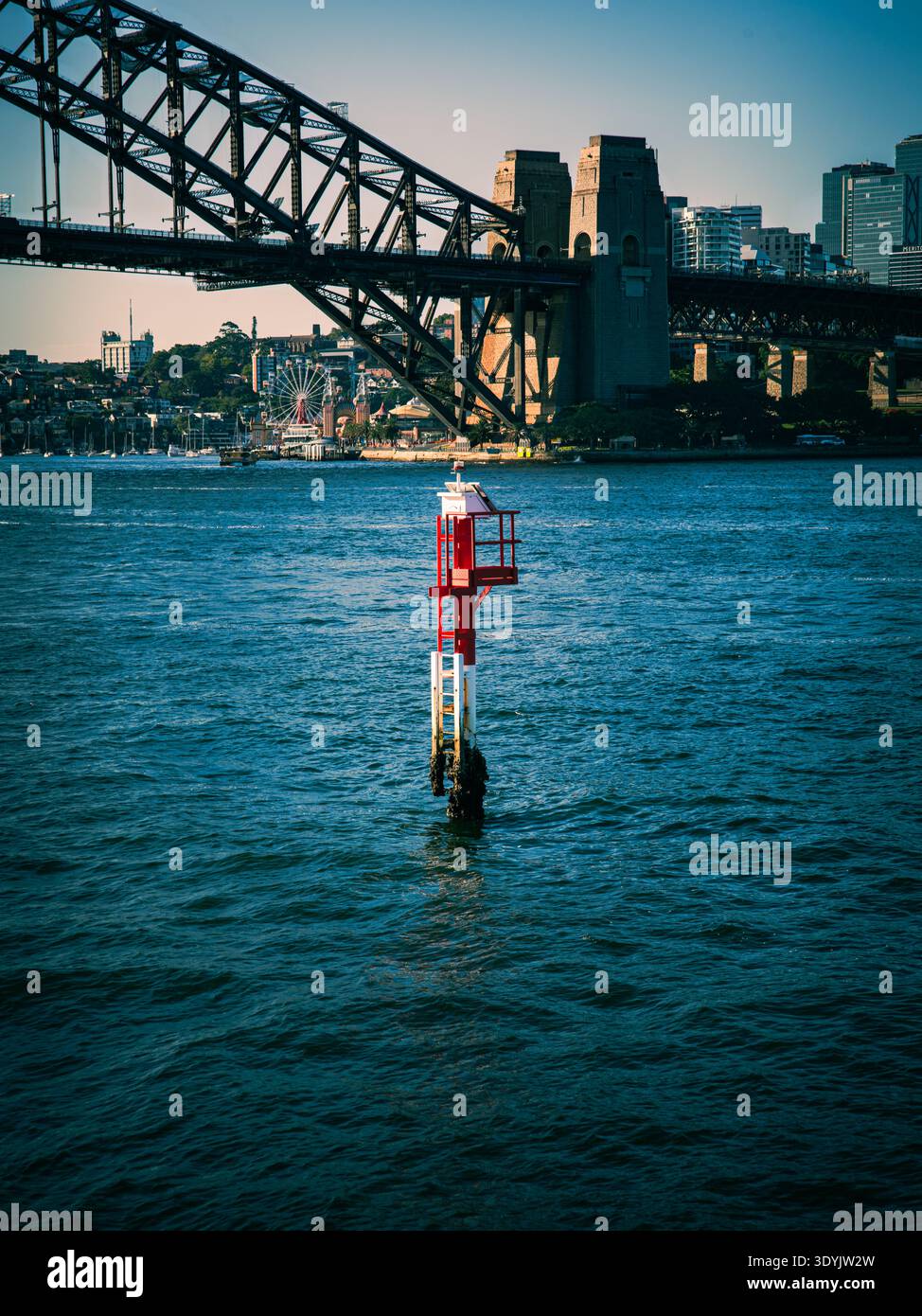 Maritime Navigation Device located in Sydney Harbour with a view of the ...