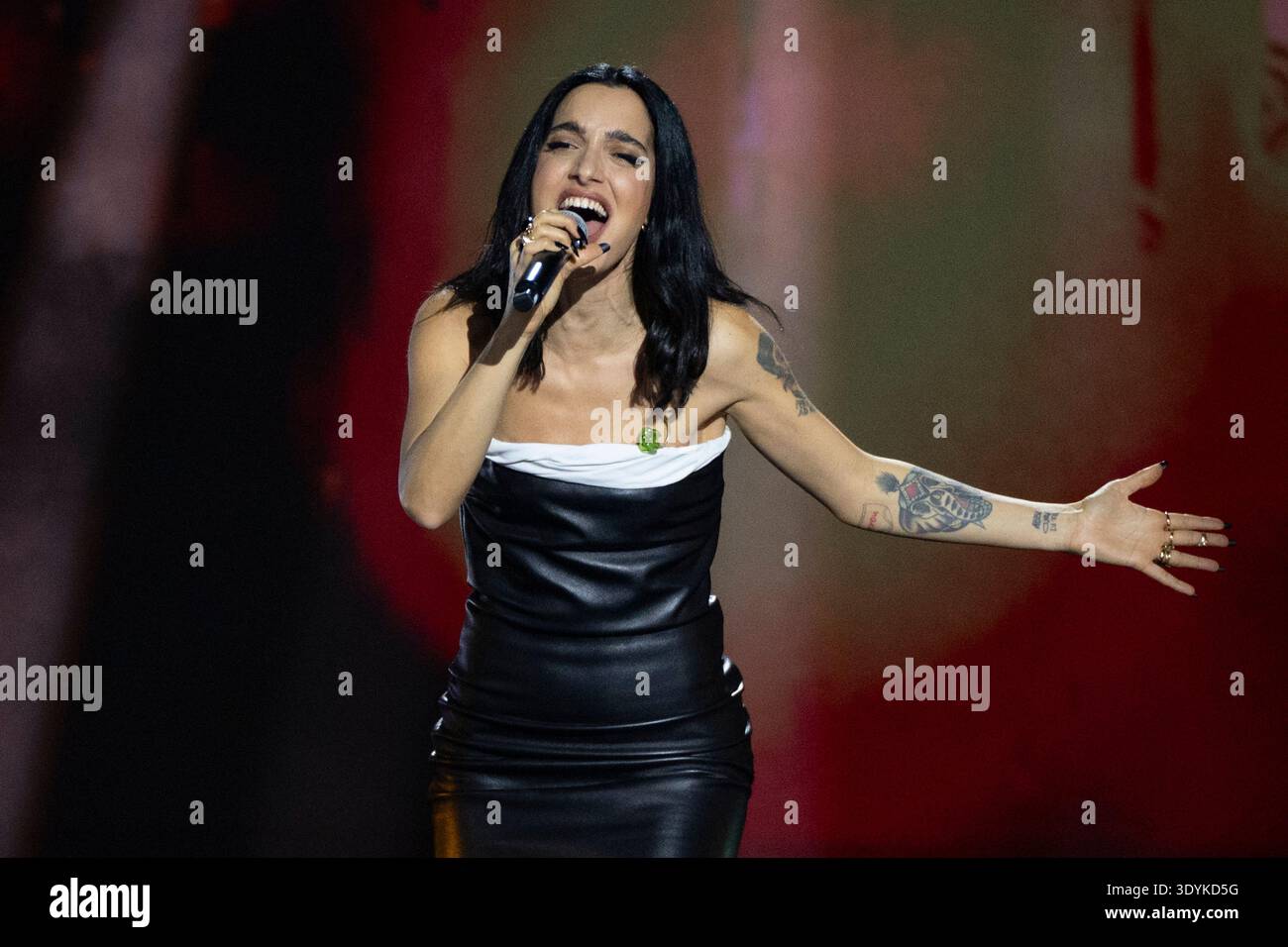 Levante performs live during Rai tv program Sanremo Top prima serata at ...
