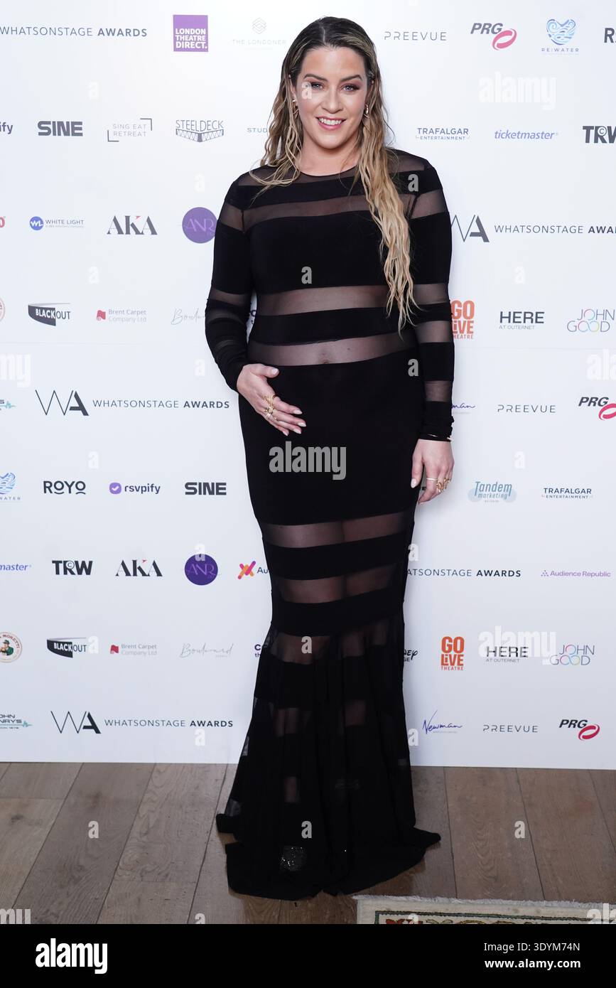 Lucie Jones who performed at the 26th annual WhatsOnStage Awards at the ...