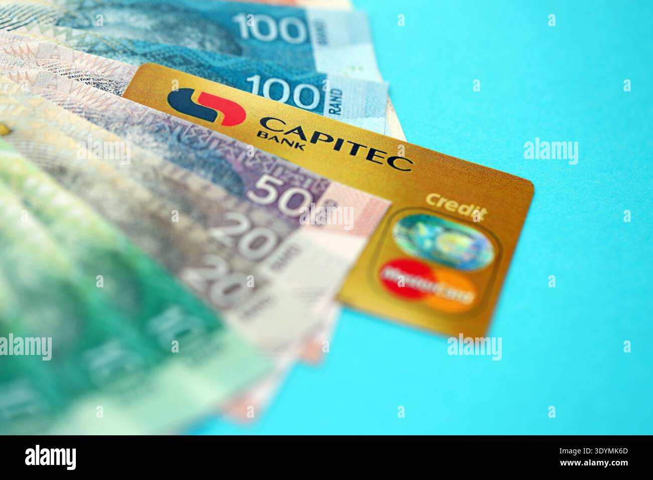 KYIV, UKRAINE - JANUARY 28, 2026 Capitec Bank card and South African ...