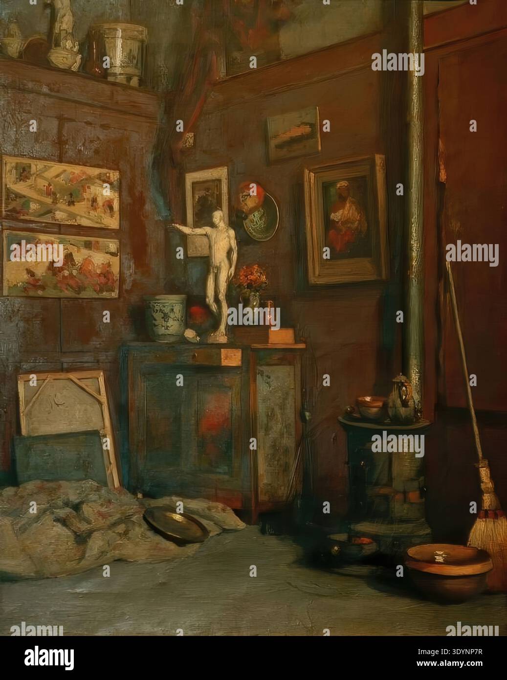 French artist studio interior 19th century hi-res stock photography and ...