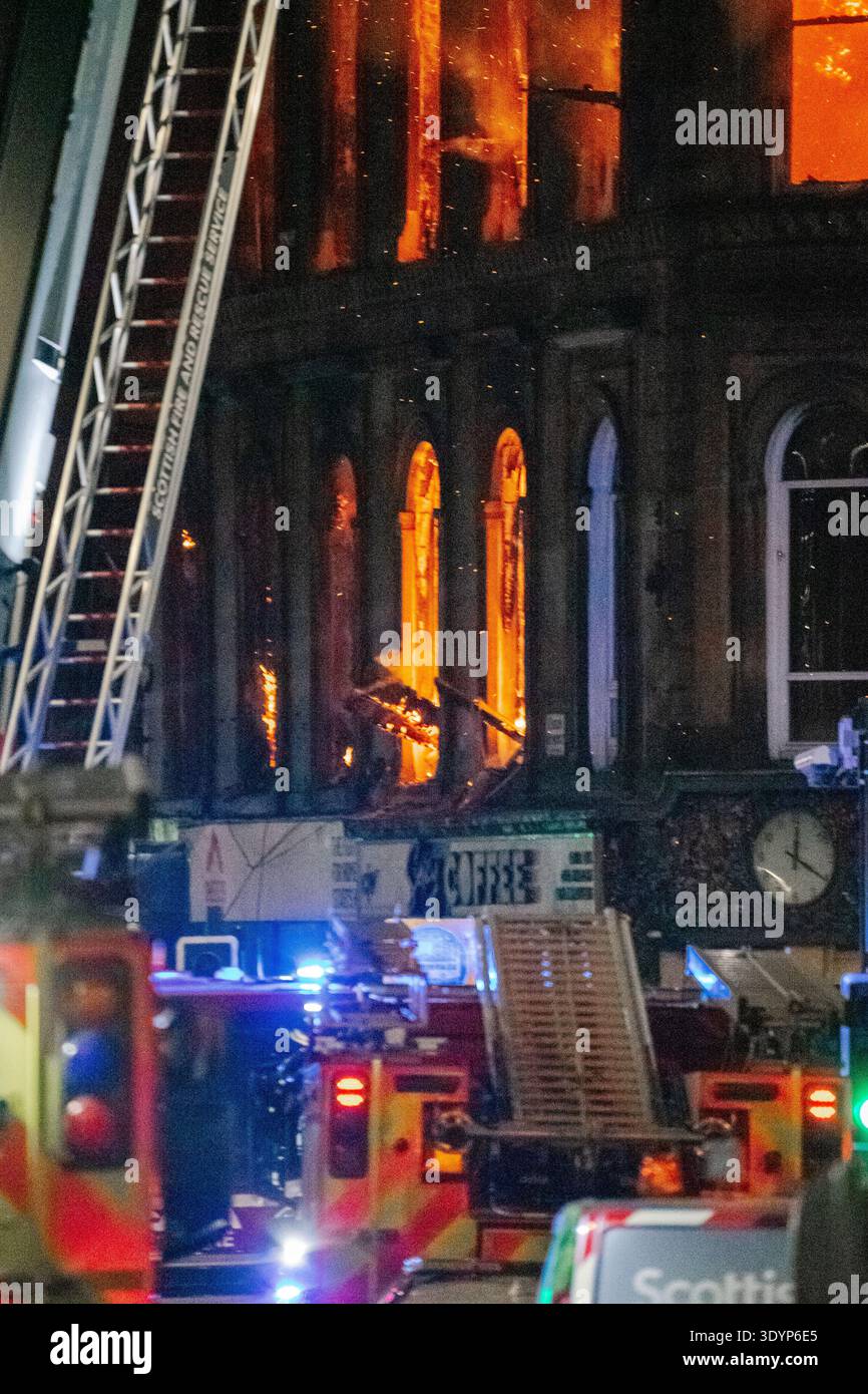 Glasgow, Scotland, UK 08th March 2026. Union Street Fire Credit: Reiss ...