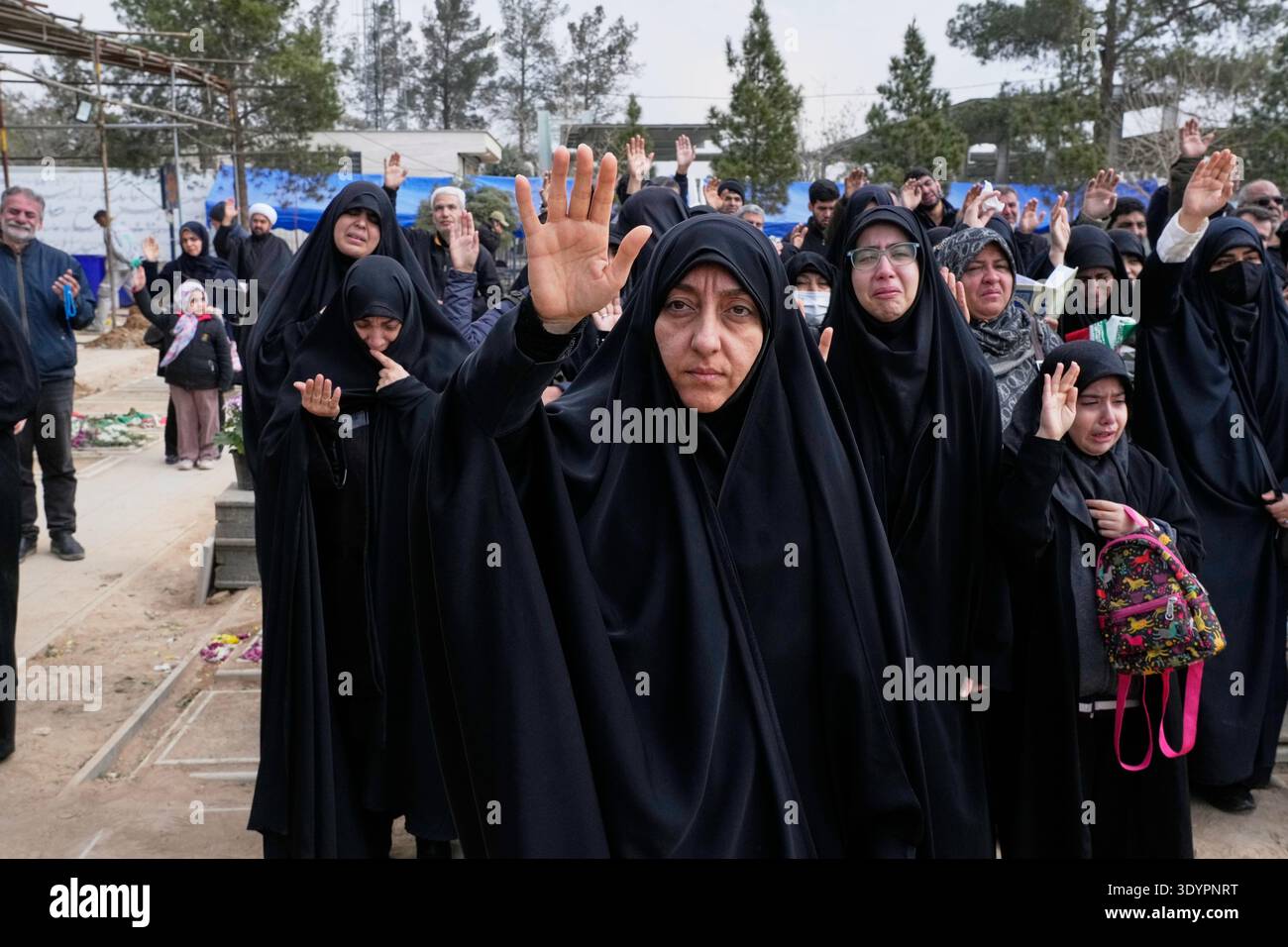 Mourners attend the funeral of Mehdi Hossein, a civilian killed in a U ...