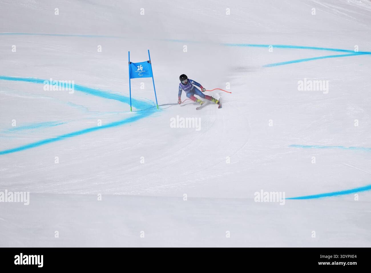 Sara Choi, of South Korea, competes in the alpine skiing women's super ...