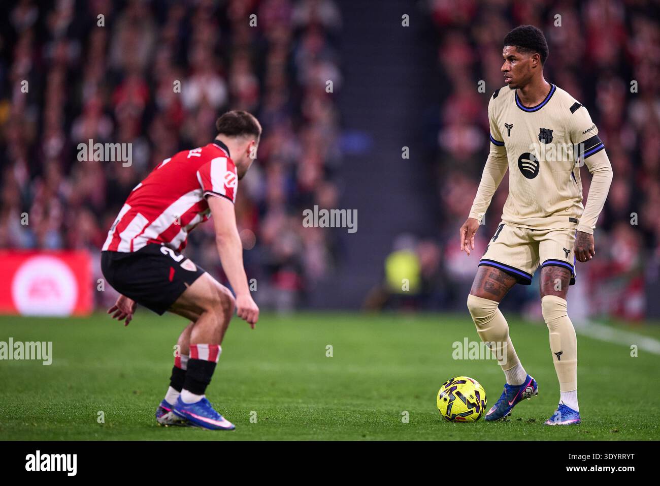 Marcus Rashford of FC Barcelona with the ball during the LaLiga EA ...