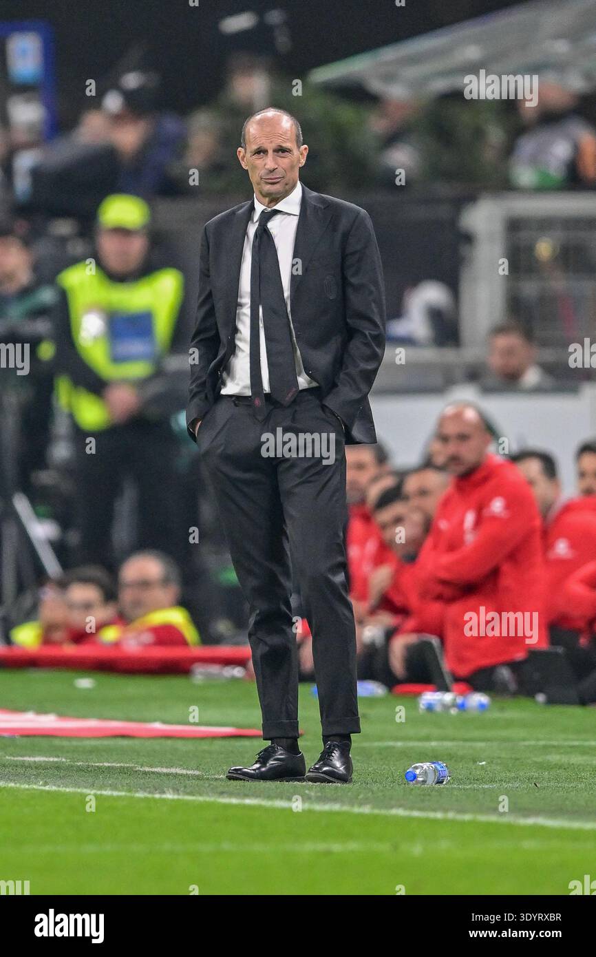Milano, Italy. 08th, March 2026. Head coach Massimiliano Allegri of AC ...