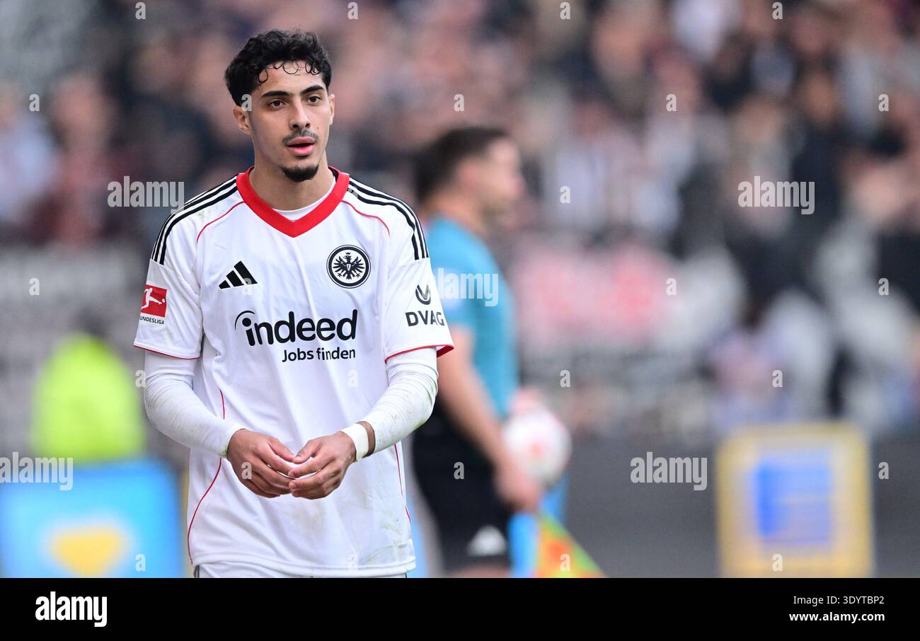 Fares Chaibi (Frankfurt) Hamburg, March 8, 2026, Soccer, Bundesliga ...